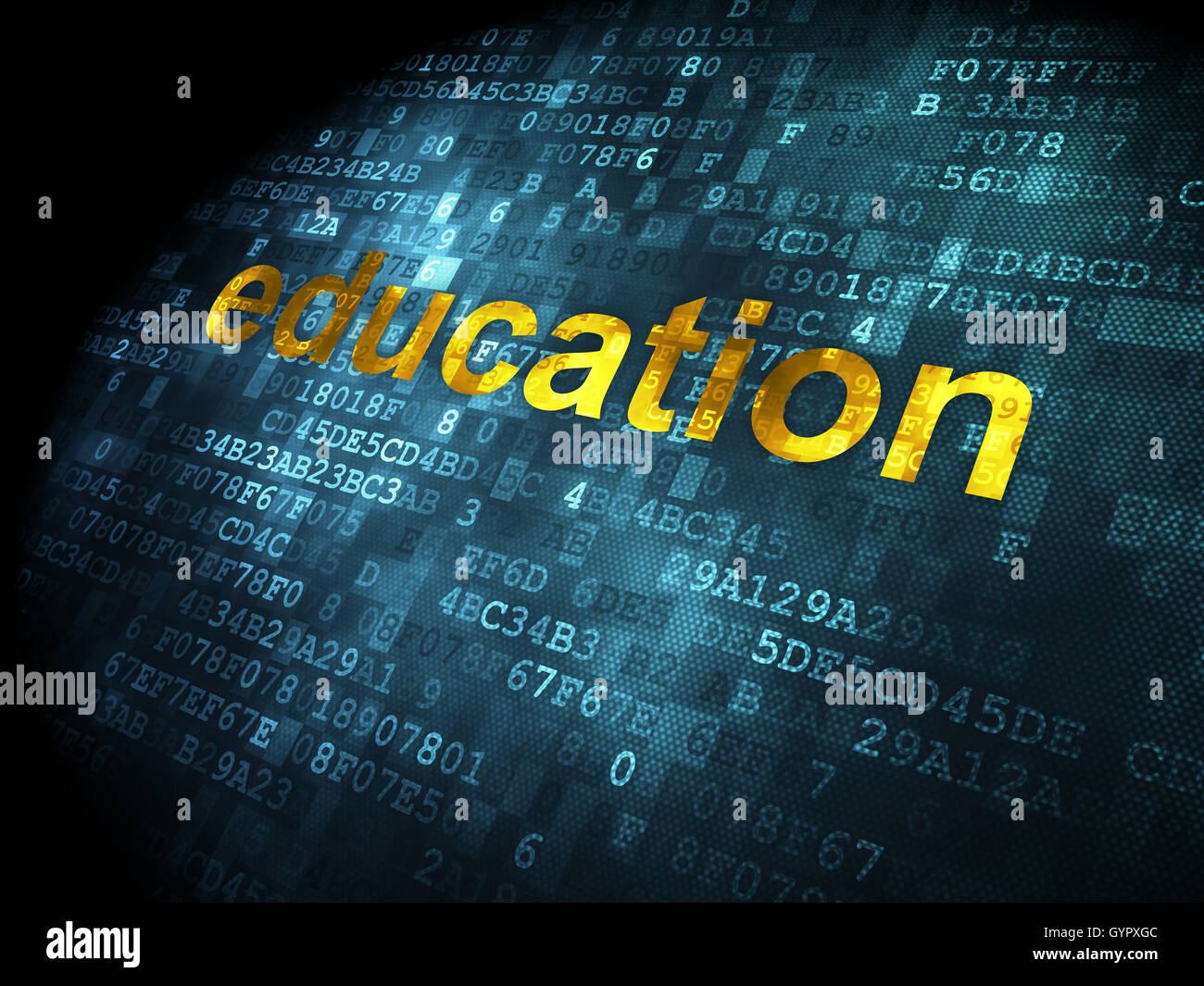 Education concept: Education on digital background Stock Photo - Alamy