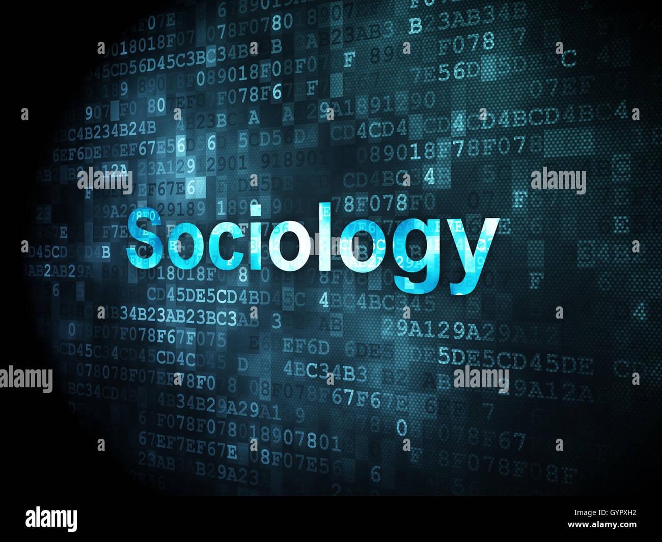 Education concept: Sociology on digital background Stock Photo - Alamy