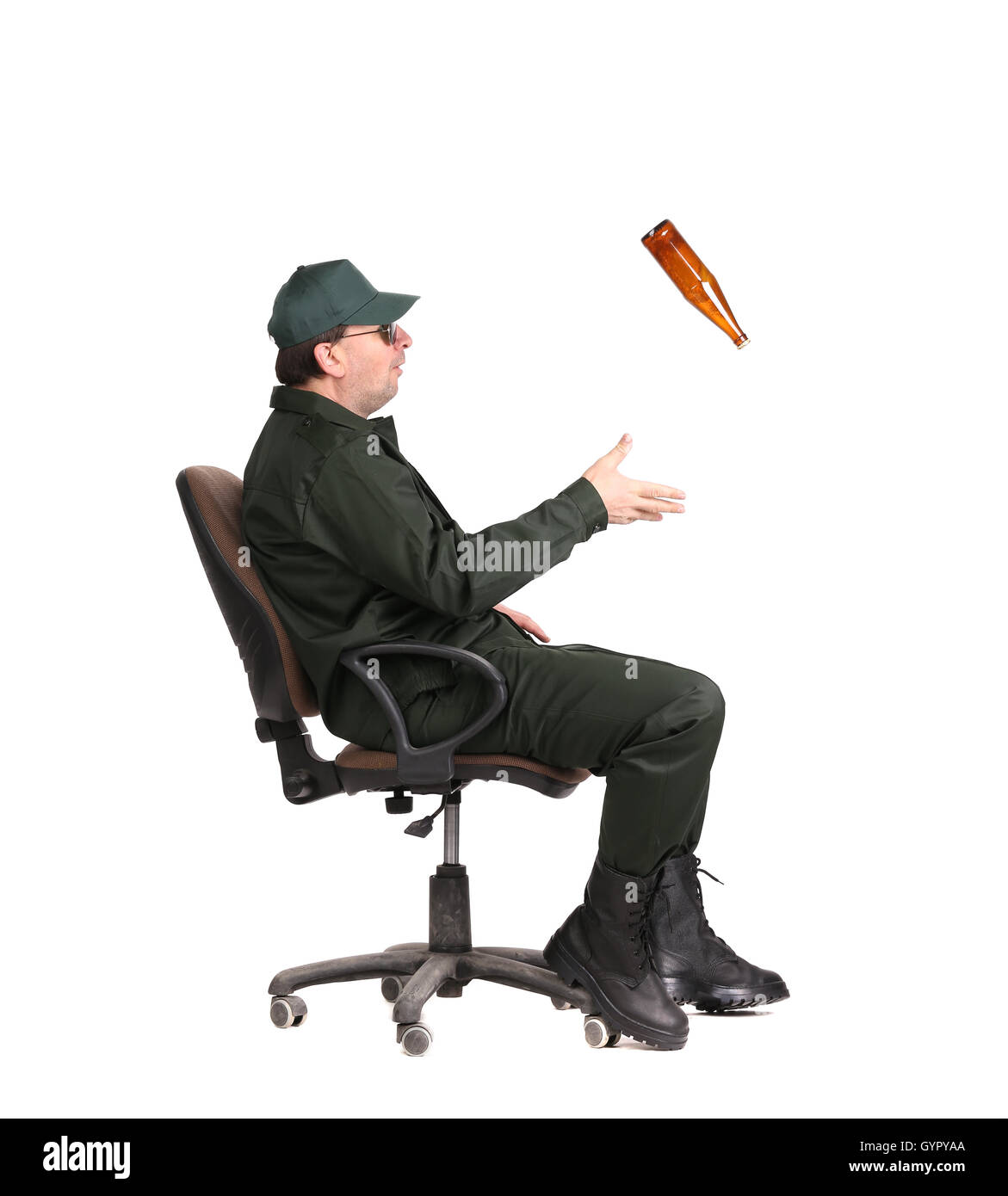 Hand catching bottle hi-res stock photography and images - Alamy