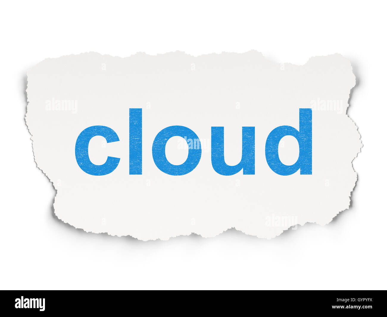 Cloud computing concept: Cloud on Paper background Stock Photo - Alamy