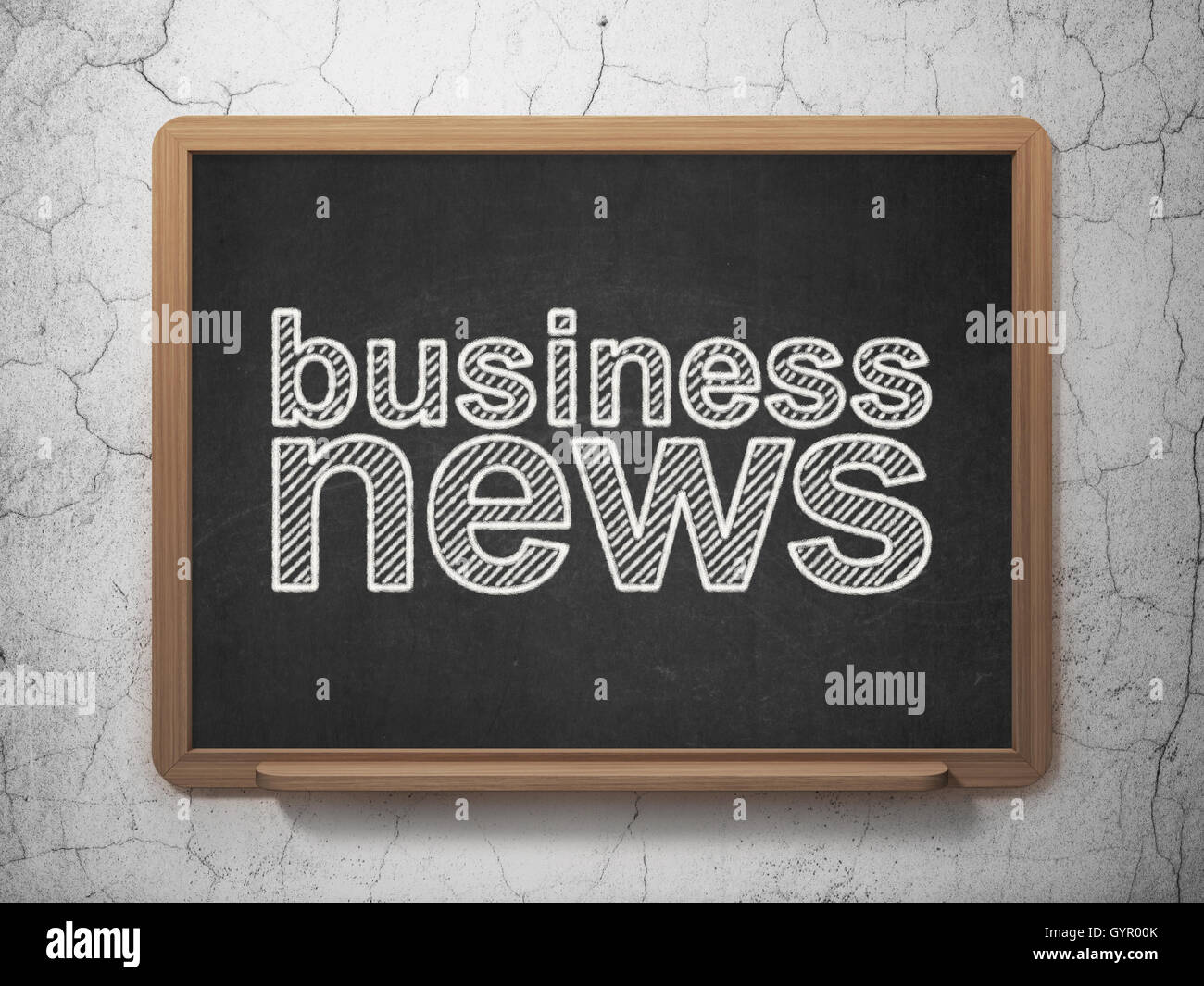 News concept: Business News on chalkboard background Stock Photo - Alamy