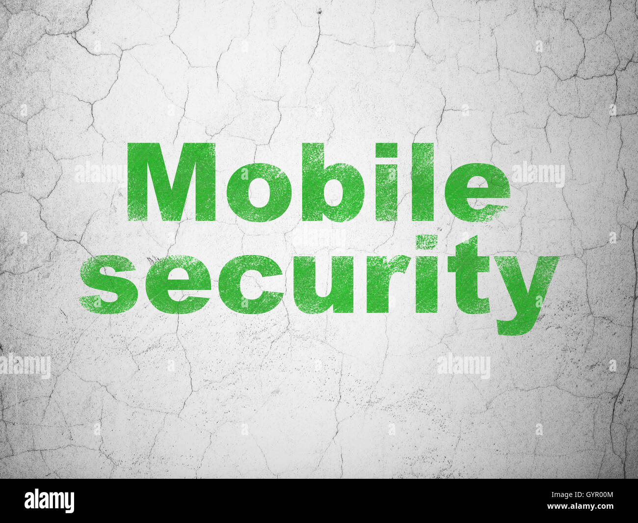 Privacy concept: Mobile Security on wall background Stock Photo - Alamy