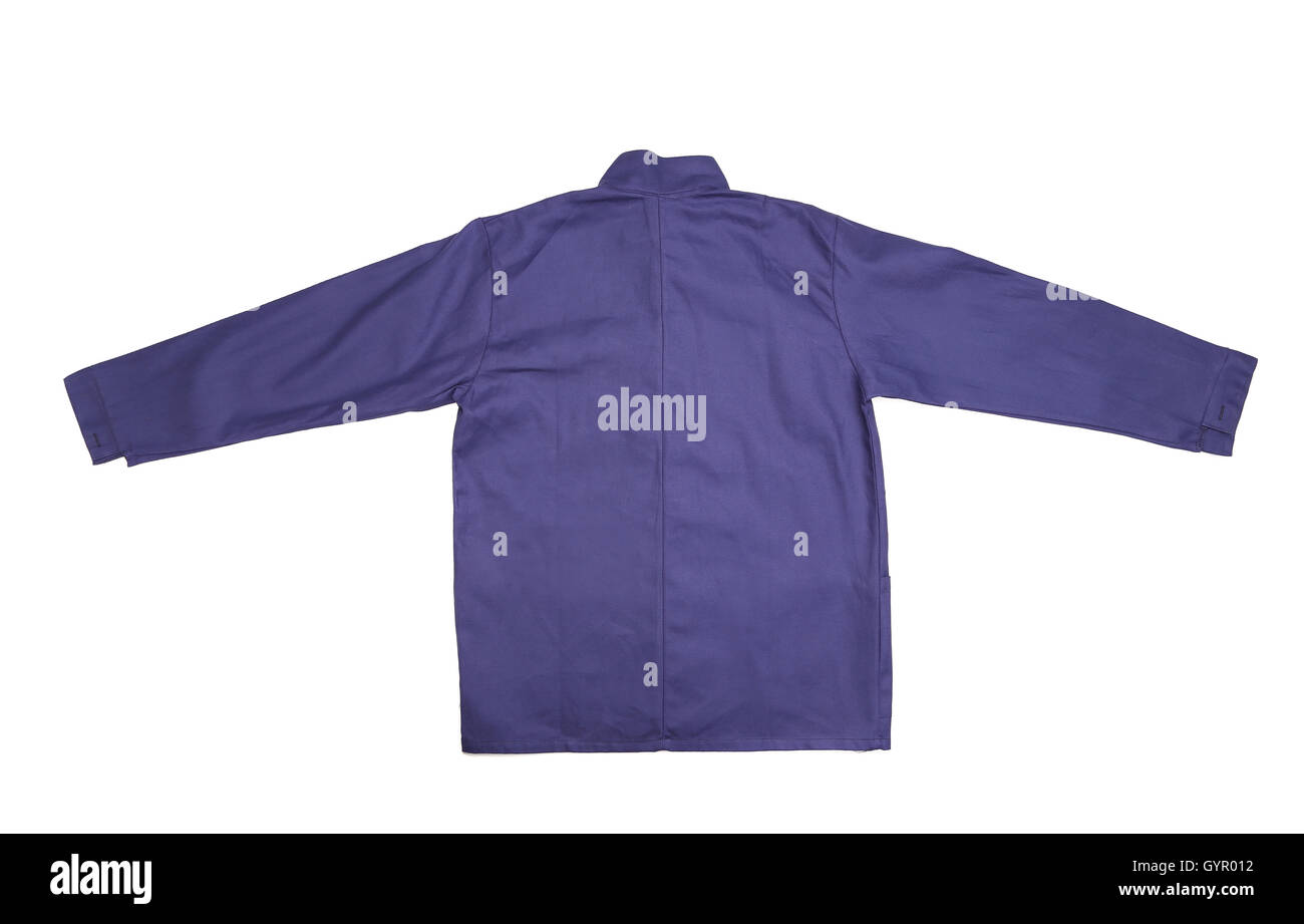 Blue shirt back view Stock Photo - Alamy