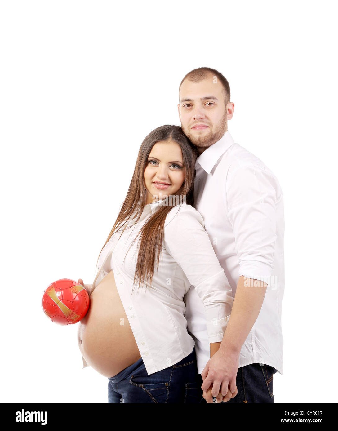 Beautiful couple expecting a baby Stock Photo - Alamy