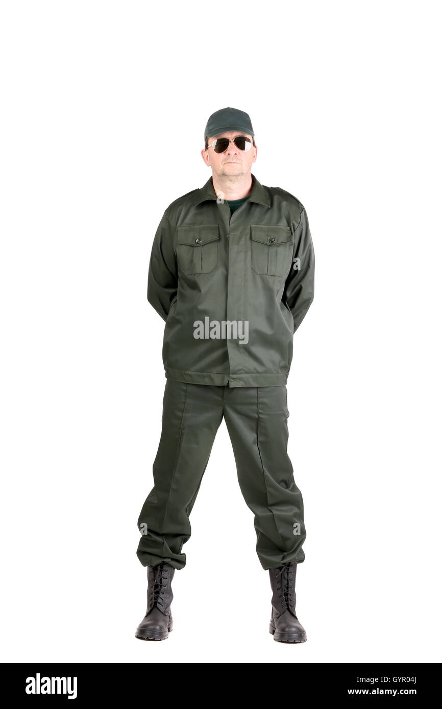 Full body portrait of worker Stock Photo - Alamy