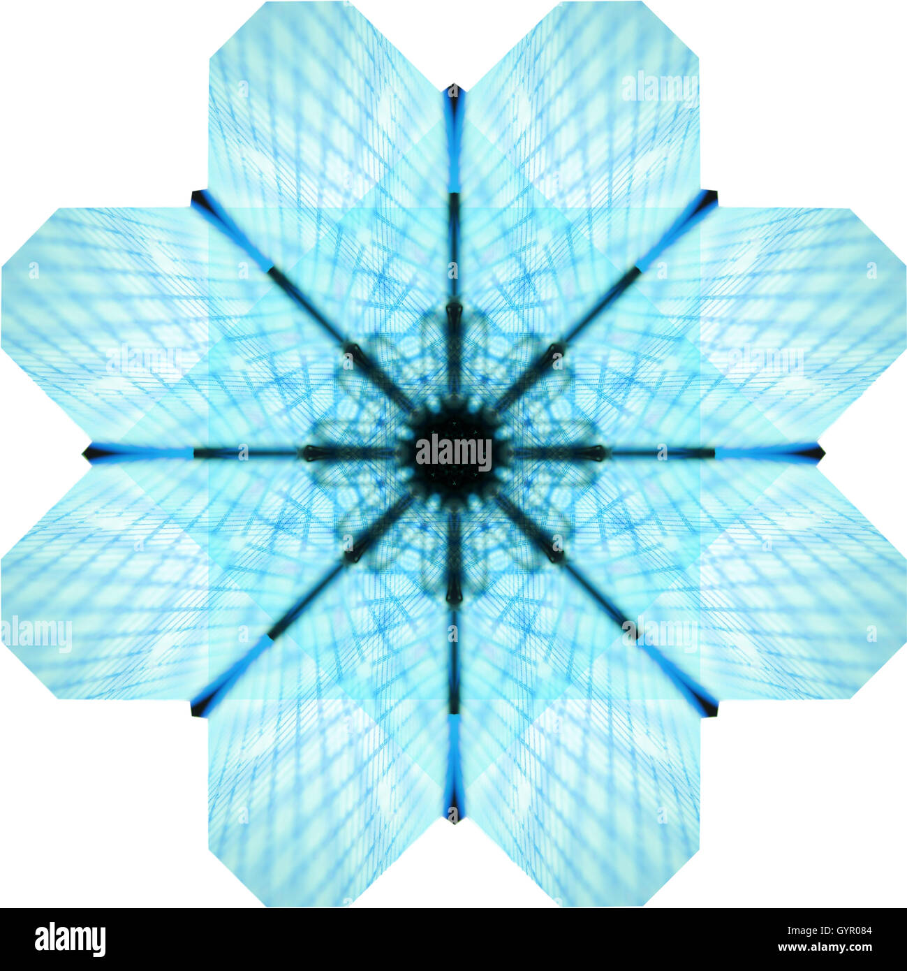 Circular kaleidoscope pattern Cut Out Stock Images & Pictures - Alamy