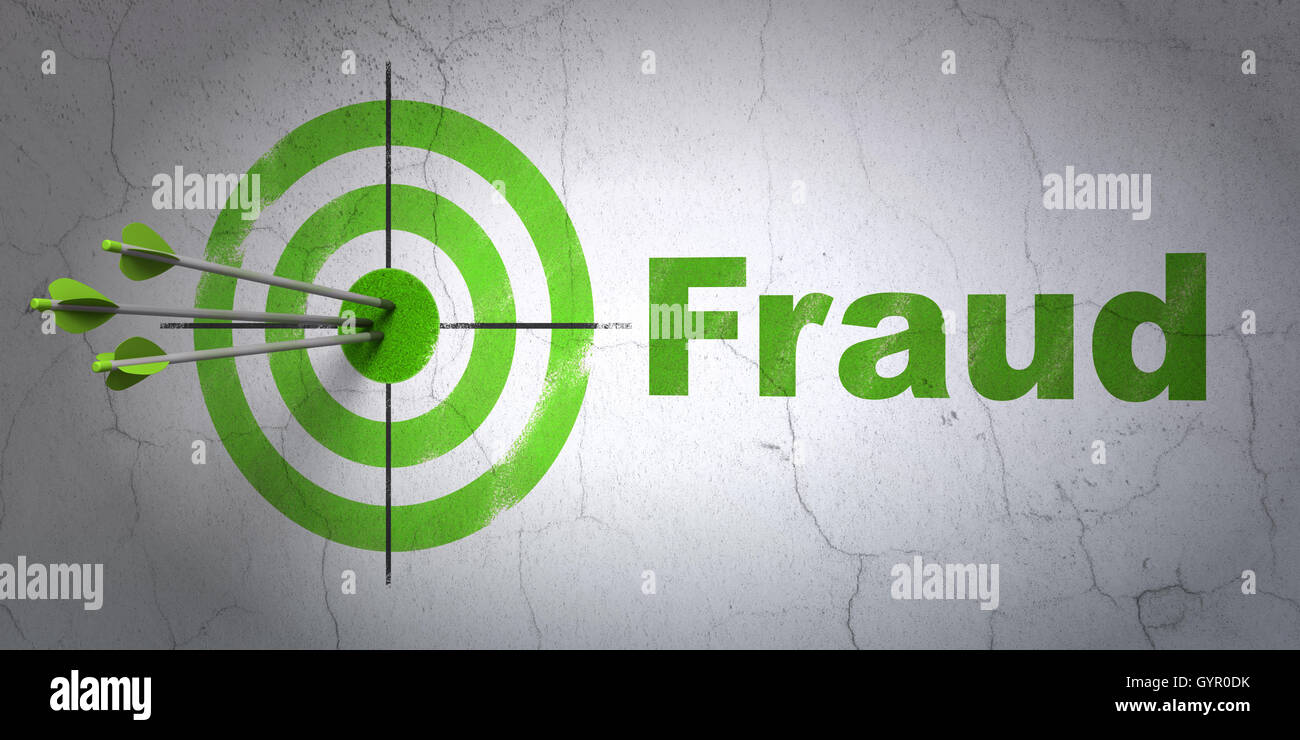 Privacy concept: target and Fraud on wall background Stock Photo - Alamy