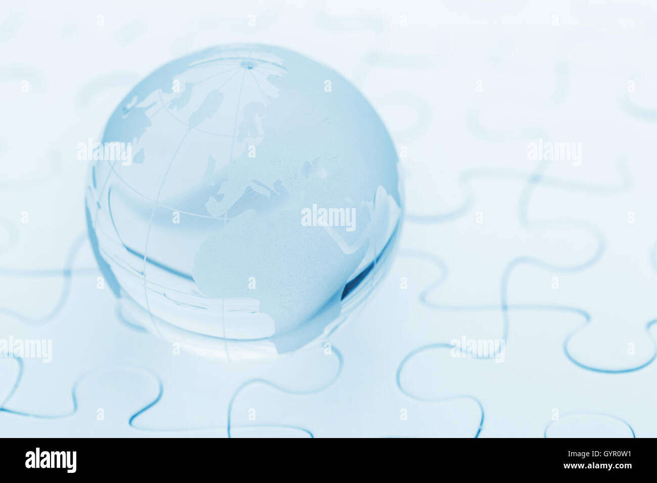 Crystal ball world map hi-res stock photography and images - Alamy