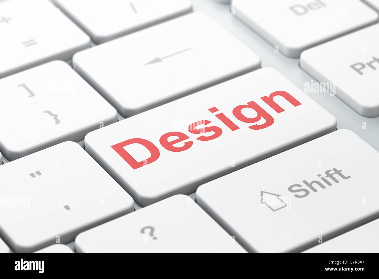 Advertising concept: Design on computer keyboard background Stock Photo ...