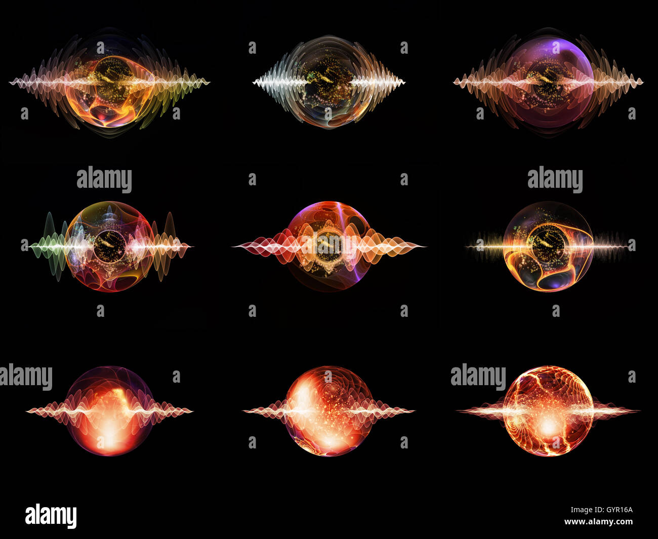 Conceptual Wave Particle Stock Photo - Alamy