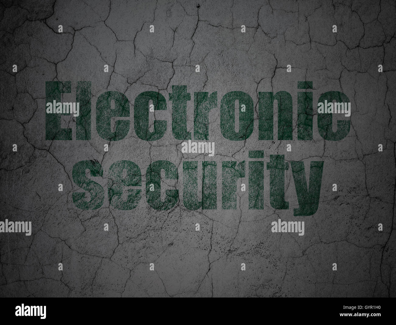 Privacy concept: Electronic Security on grunge wall background Stock ...