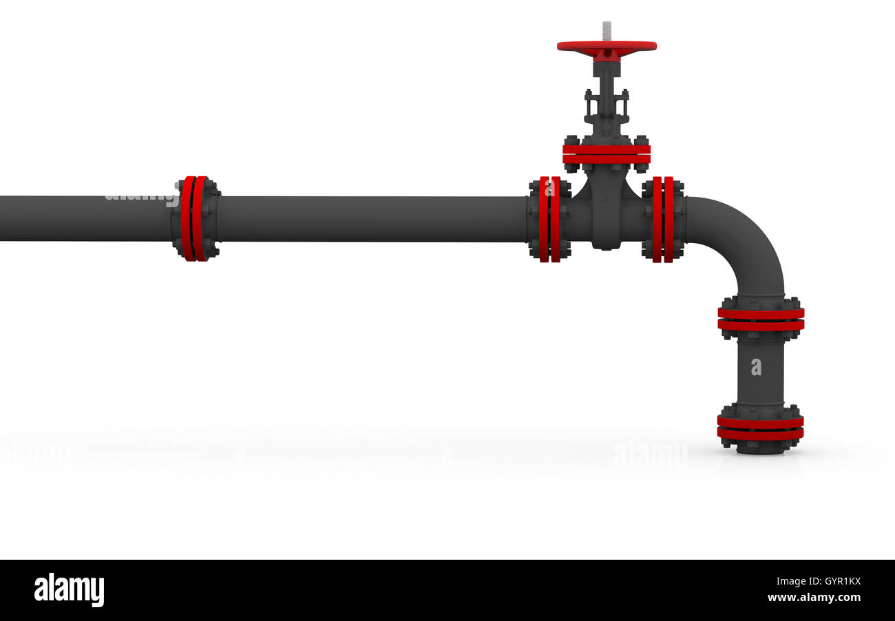 Installing gas pipe Cut Out Stock Images & Pictures - Alamy