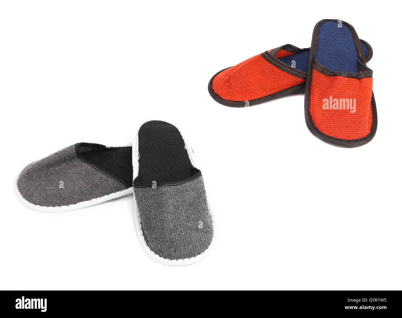 Collage of slippers Stock Photo - Alamy