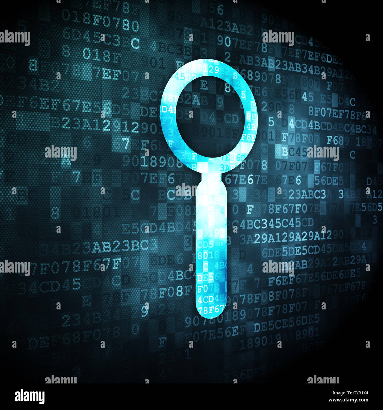 Data concept: Search on digital background Stock Photo - Alamy