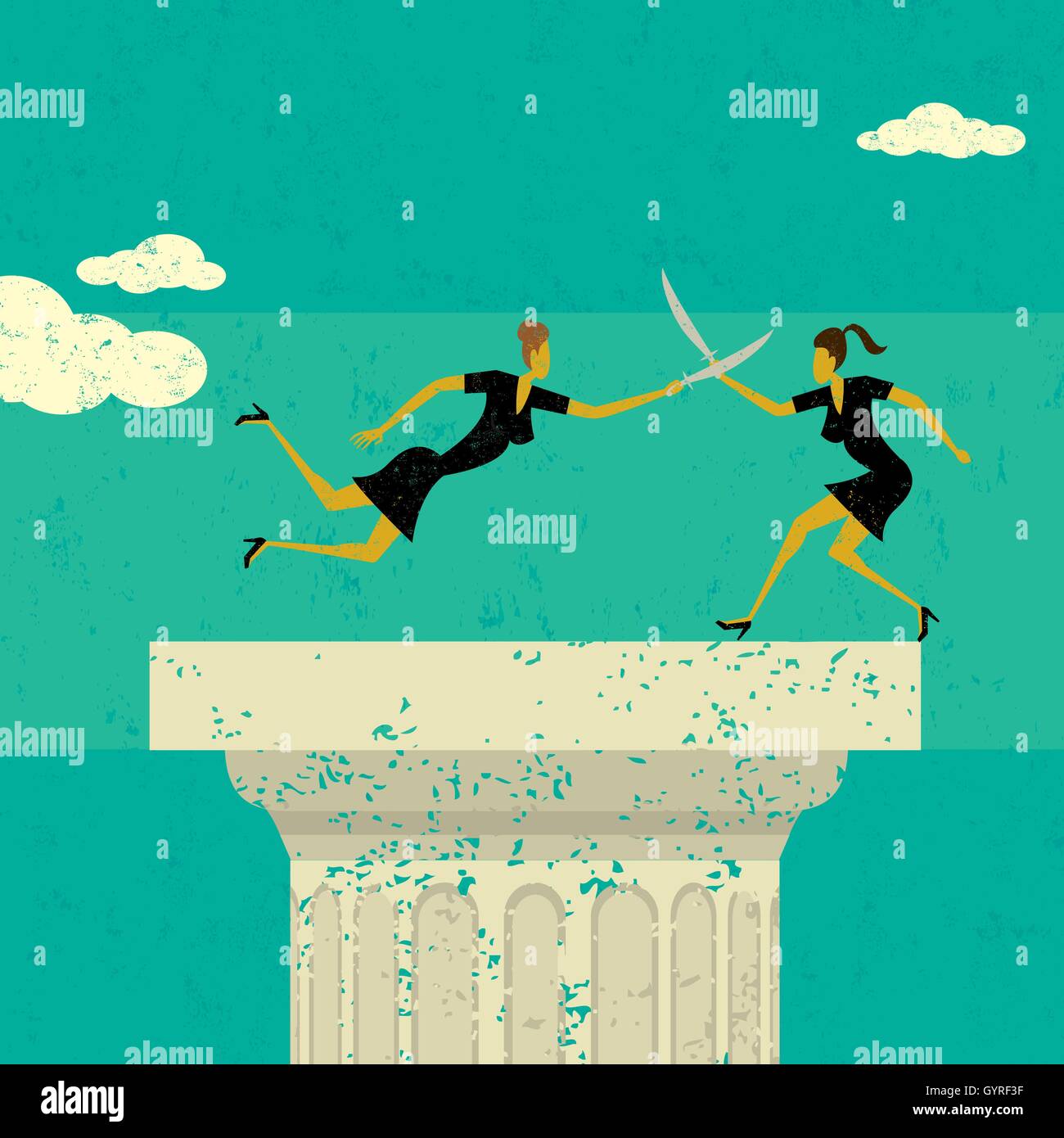 Leader battle sword Stock Vector Images - Alamy