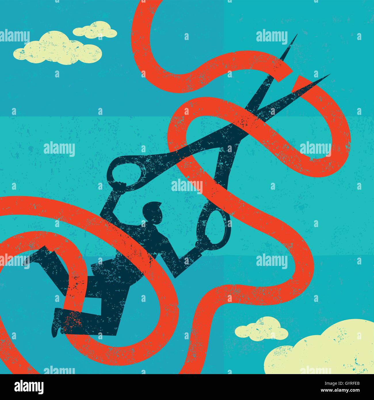 Cutting through Stock Vector Images - Alamy