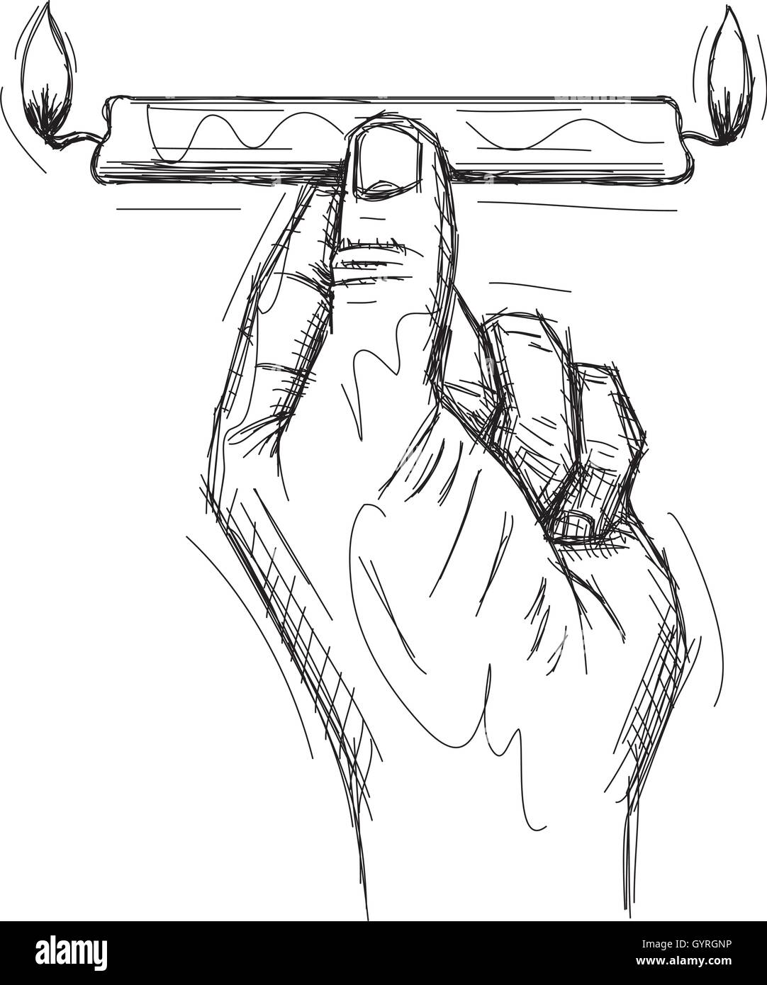 Candle doodle clip art Stock Vector Images - Alamy