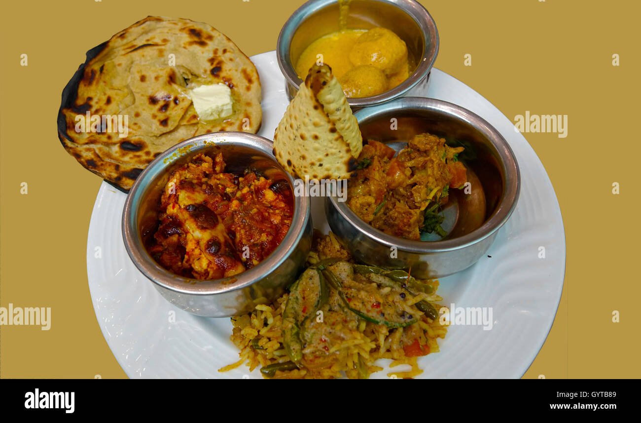 Indian buffet restaurant hi-res stock photography and images - Alamy