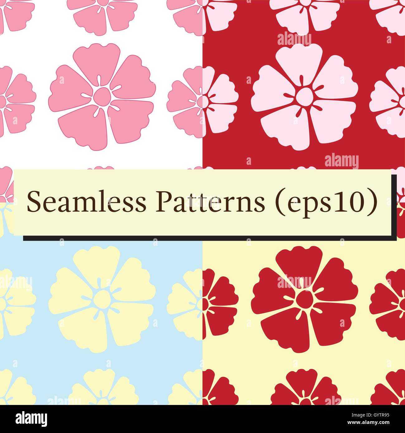 Cherry flowers blooming spring Stock Vector Images - Alamy