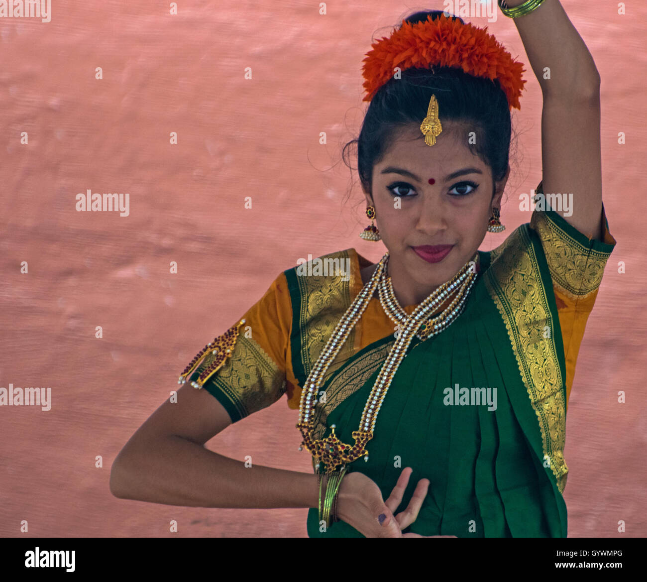 Indian dancing woman hi-res stock photography and images - Alamy
