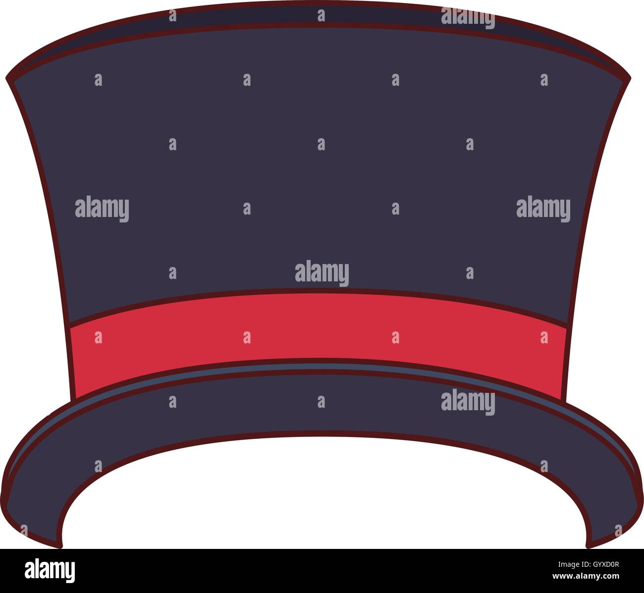 Hat with red ribbon design Stock Vector Image & Art - Alamy