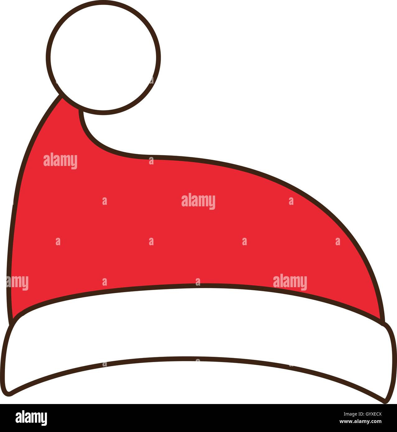 Santas hat of Merry Christmas design Stock Vector Image & Art - Alamy