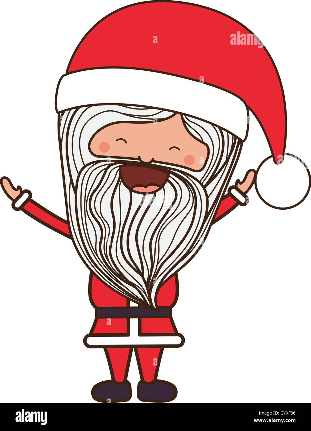 Santa cartoon of Merry Christmas design Stock Vector Image & Art - Alamy