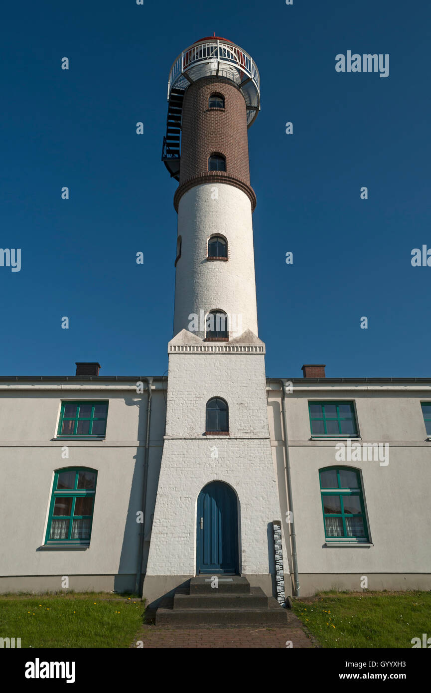 Lighthouse at the harbor, Timmendorf, Poel Island, Mecklenburg-Western ...