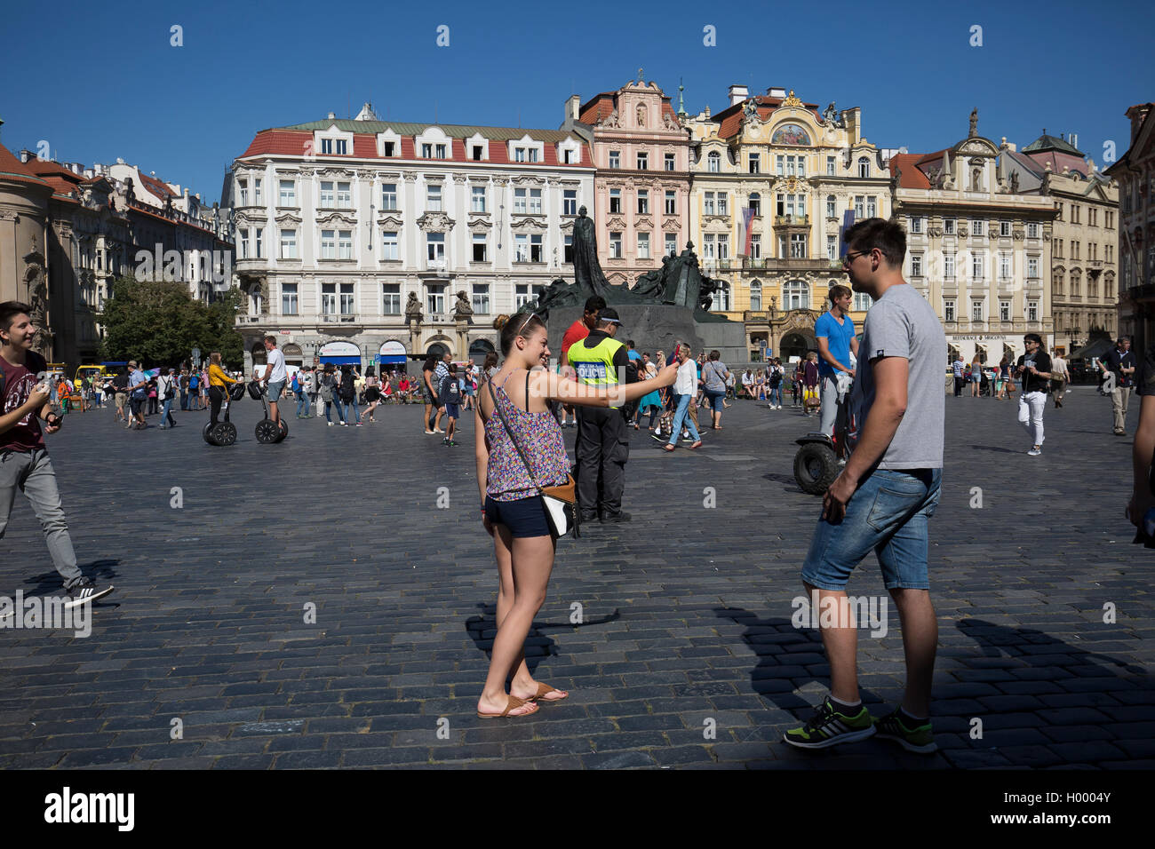 Tourists in Prague Czech Republic Stock Photo - Alamy