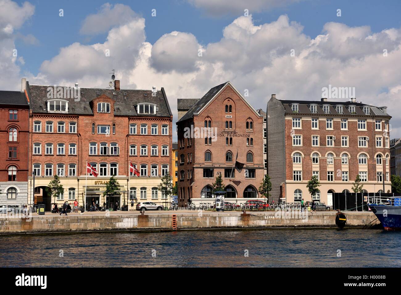 Brick houses at the harbor, Copenhagen, Denmark Stock Photo - Alamy