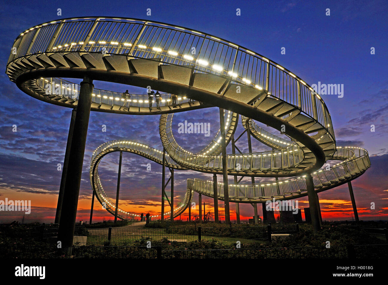 Tiger and Turtle, art installation and landmark , Germany, North Rhine ...