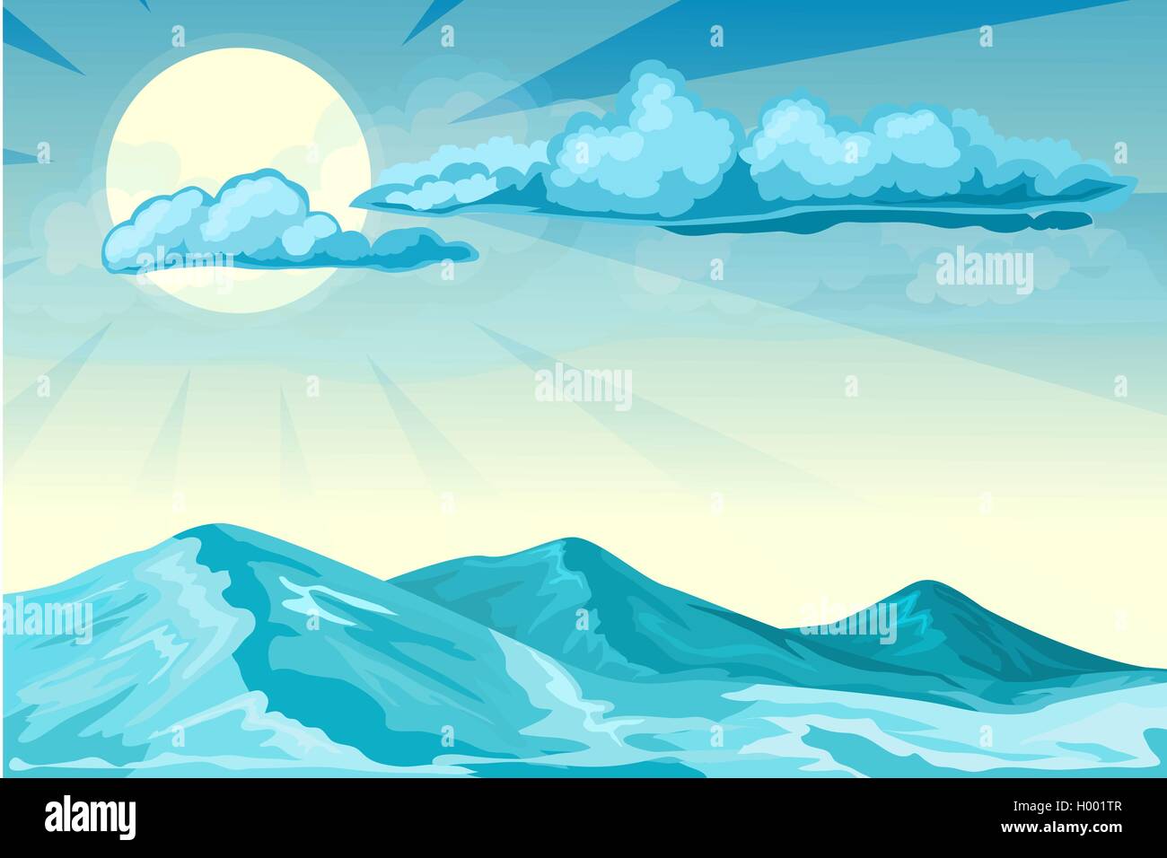 Stormy seascape background Stock Vector Image & Art - Alamy