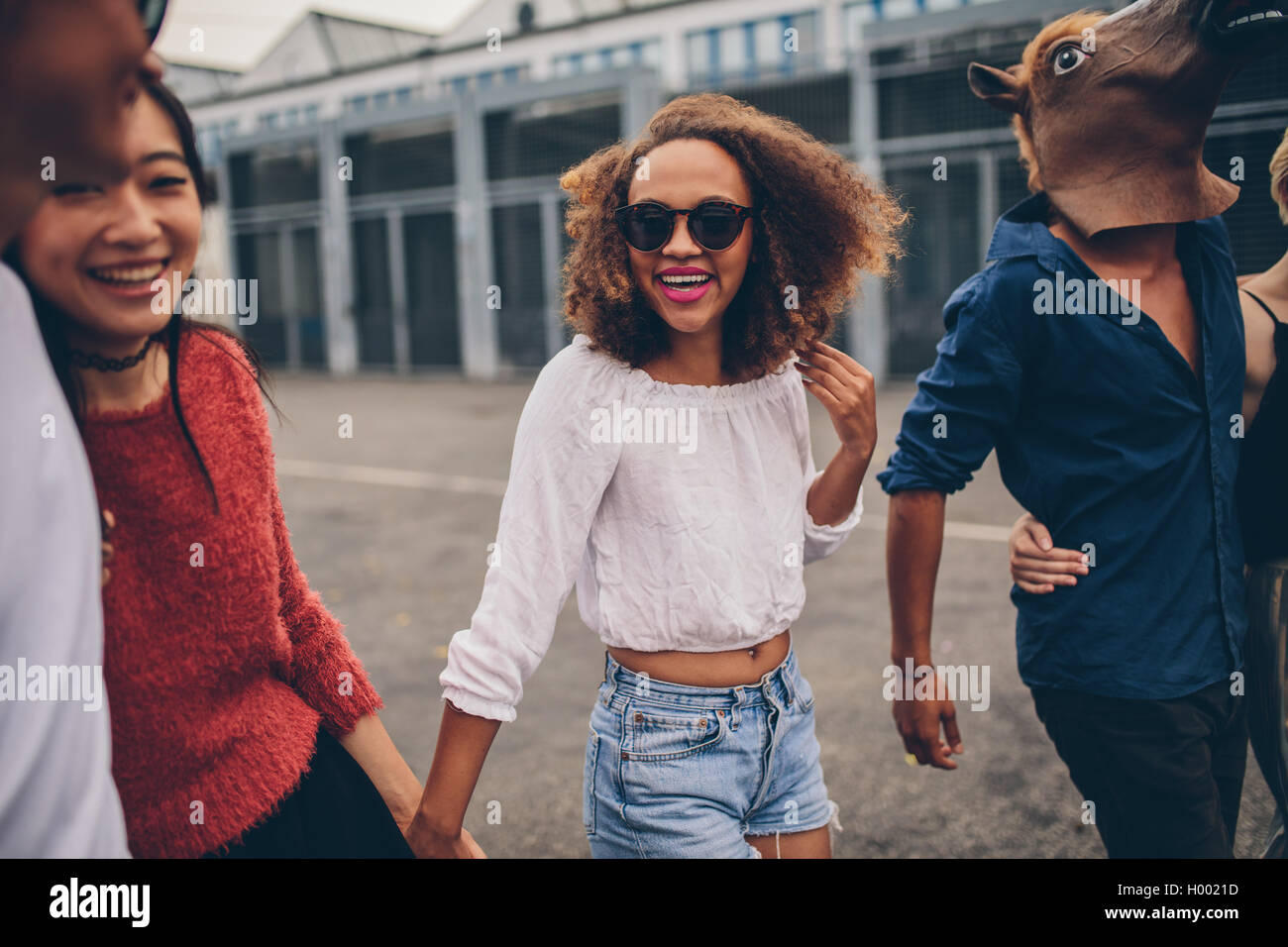 Walking holiday group shot hi-res stock photography and images - Alamy