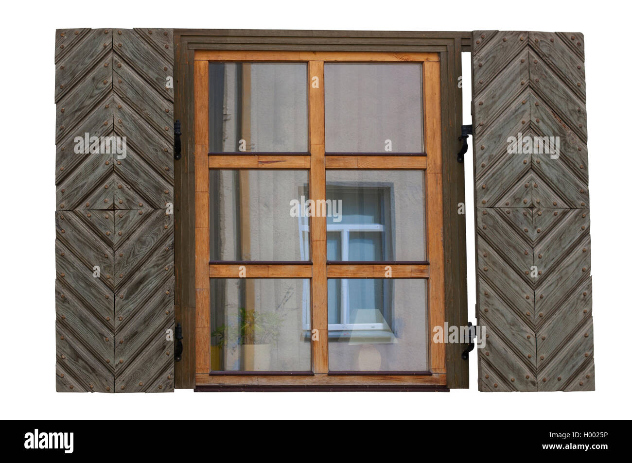Wide window with open shutters hi-res stock photography and images - Alamy