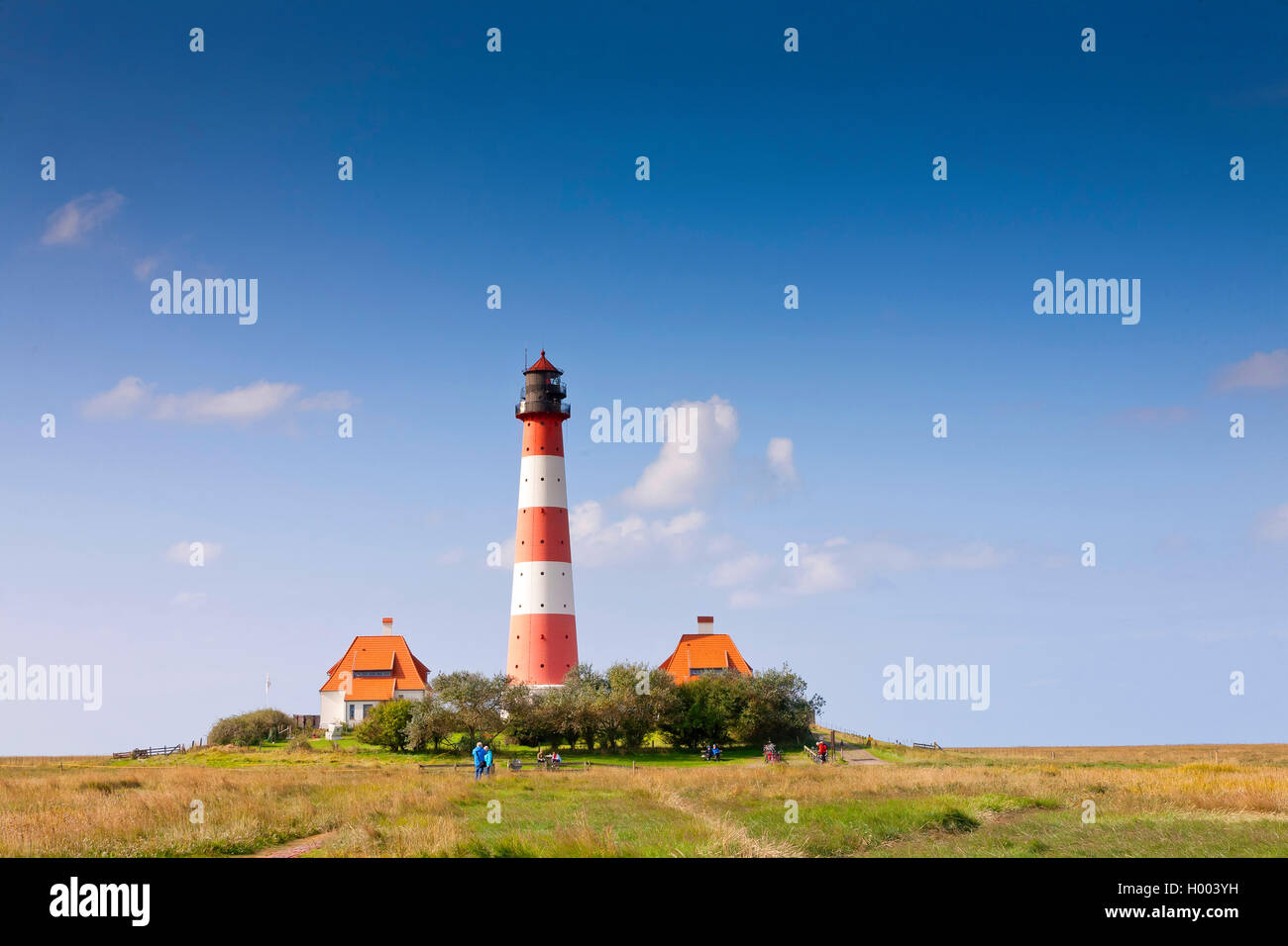 Westerheversand Lighthouse, Germany, Schleswig-Holstein, Northern ...