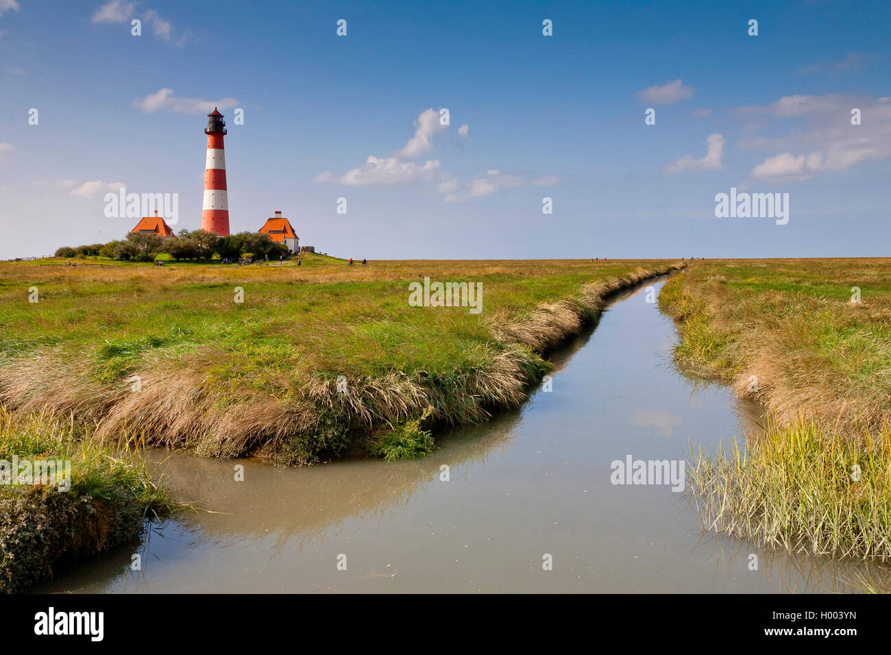 Westerheversand Lighthouse, Germany, Schleswig-Holstein, Northern ...