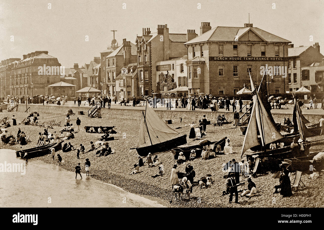 seafront, Deal, Kent, England, 1900's Stock Photo - Alamy