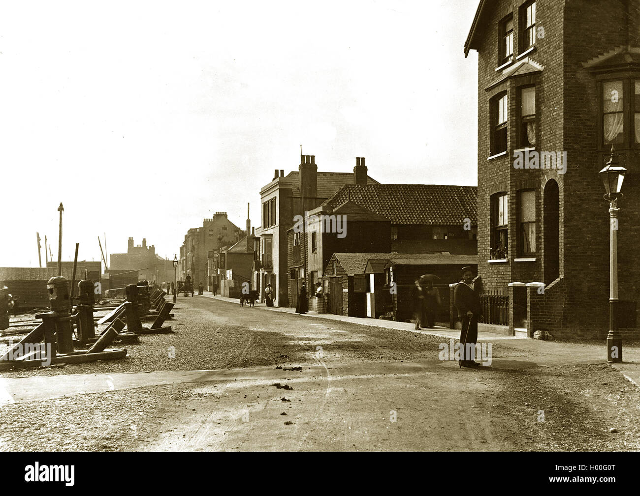 Deal,Kent seafront,north end, 1900's Stock Photo - Alamy