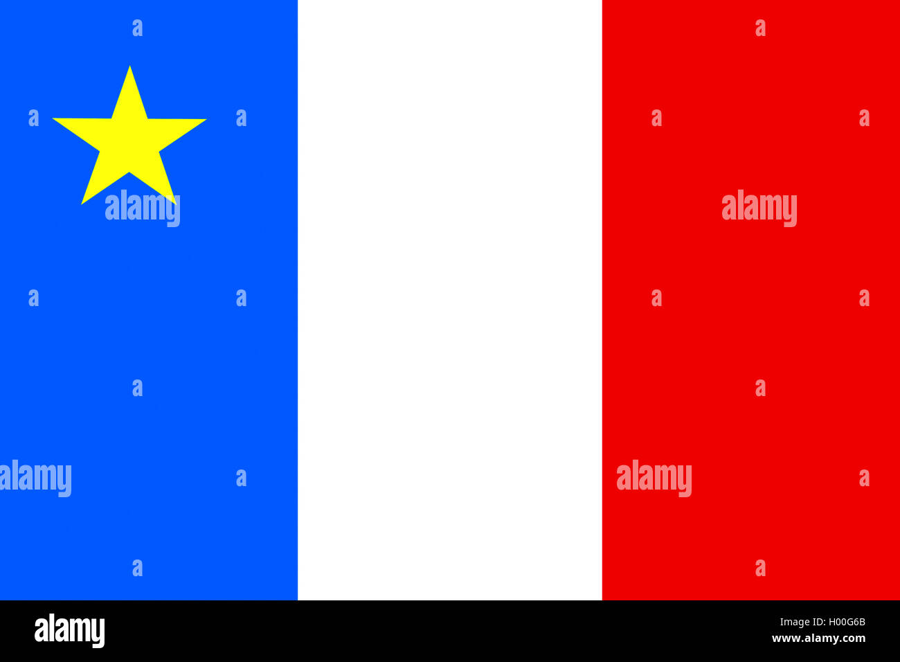 Acadian flag, Canada Stock Photo - Alamy
