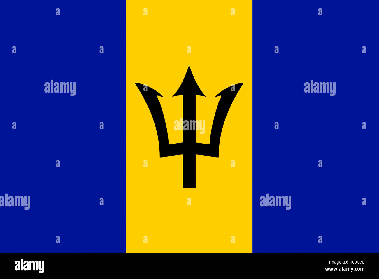 flag of Barbados, Barbados Stock Photo - Alamy