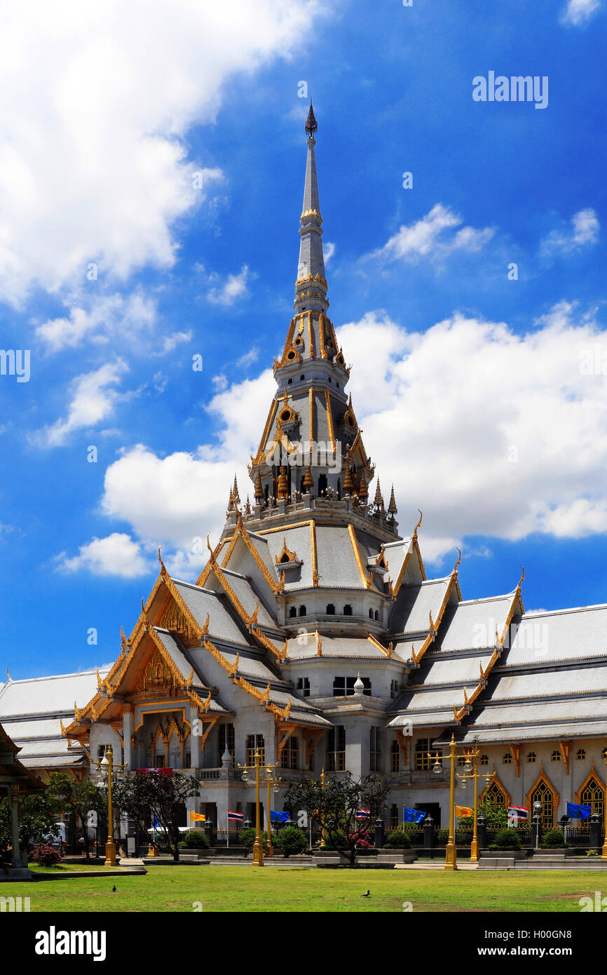 temple Wat Sothon Wararam Worawihan, Thailand, Chachoengsao Stock Photo ...