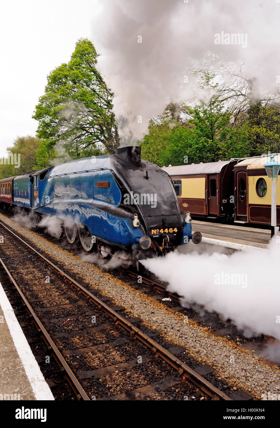 LNER Class A4 Pacific No 4464 (60019) "Bittern" entering Grosmont ...