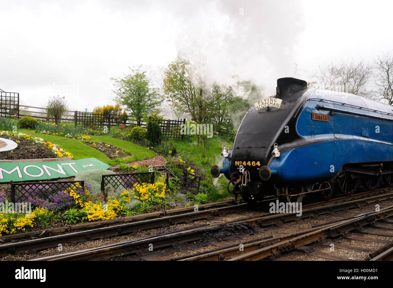 LNER Class A4 Pacific No 4464 (60019) "Bittern" leaving Grosmont with ...