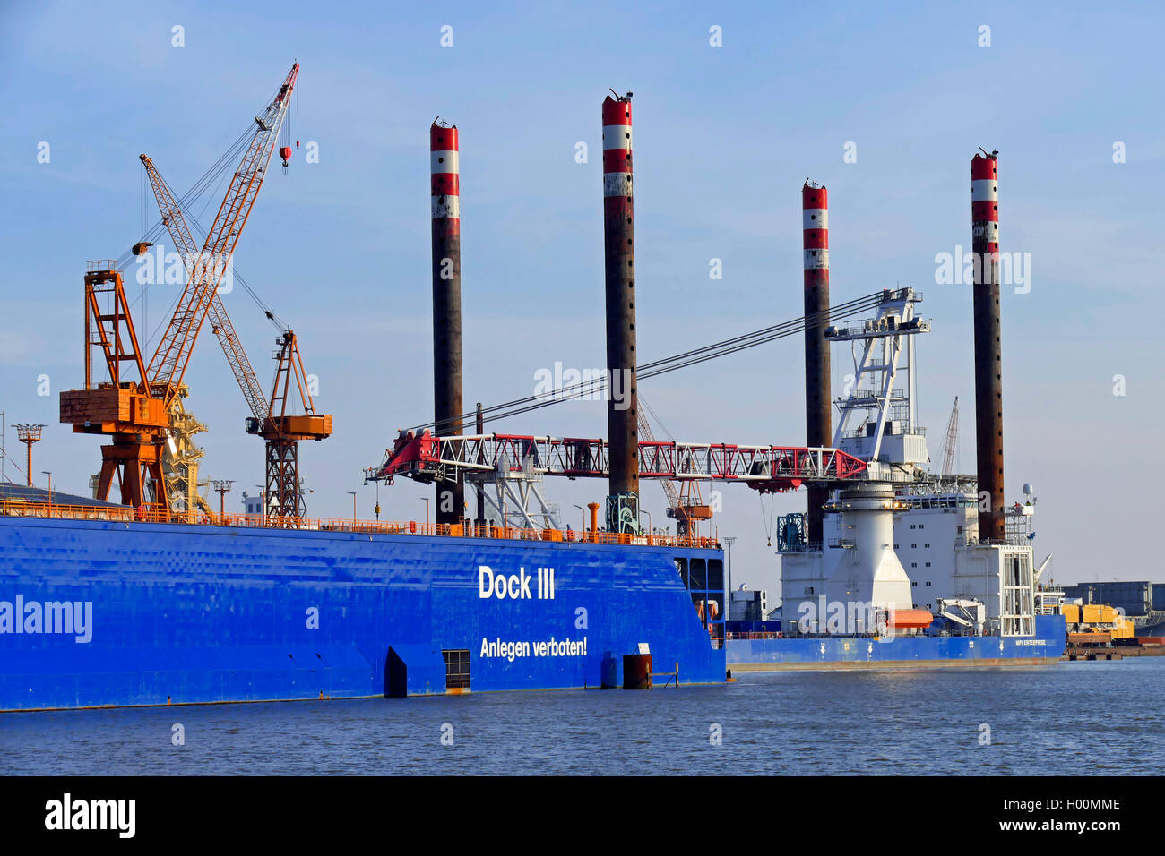 Offshore wind turbine installation vessel hi-res stock photography and ...
