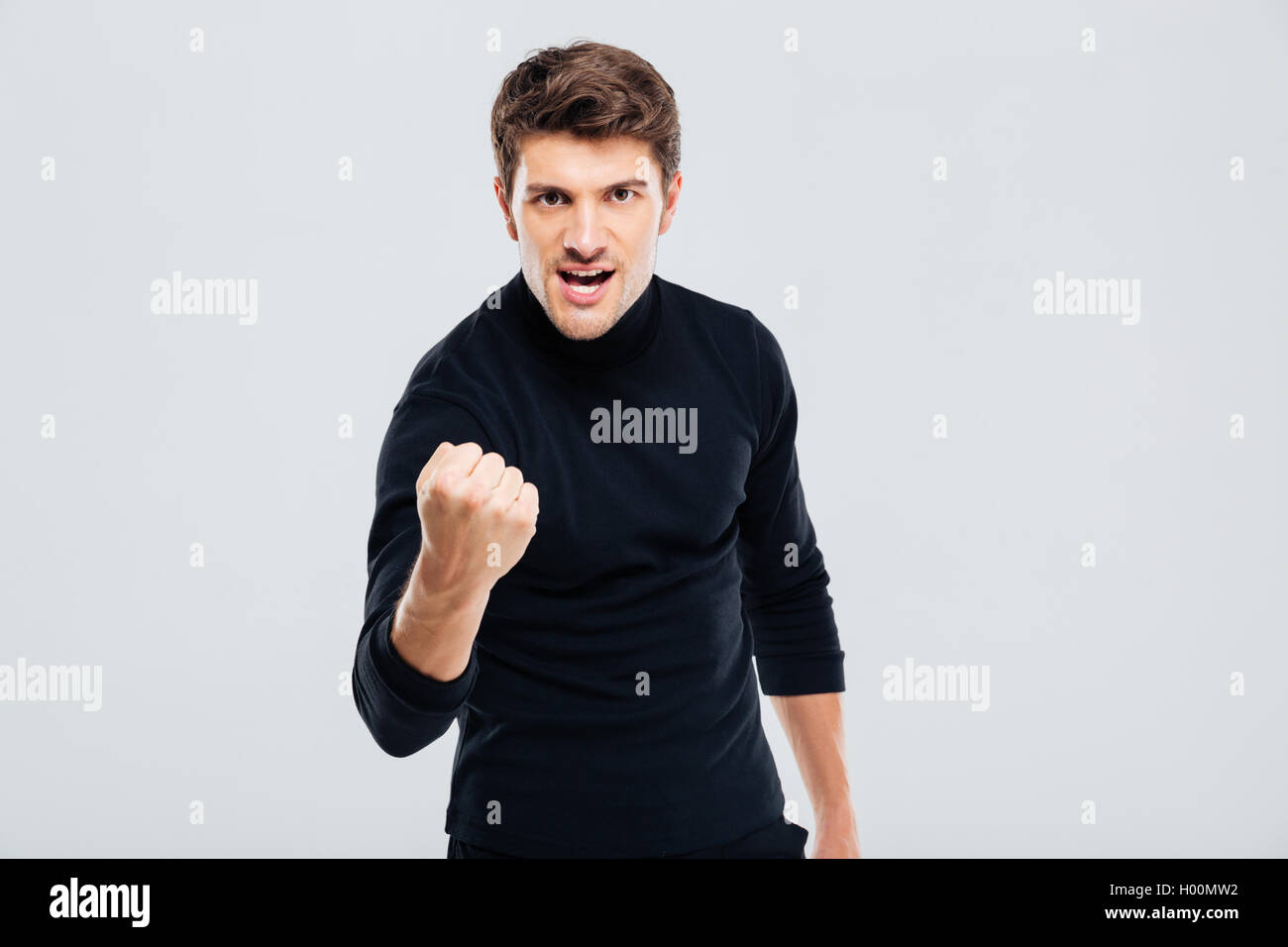 Angry muscle man hi-res stock photography and images - Alamy