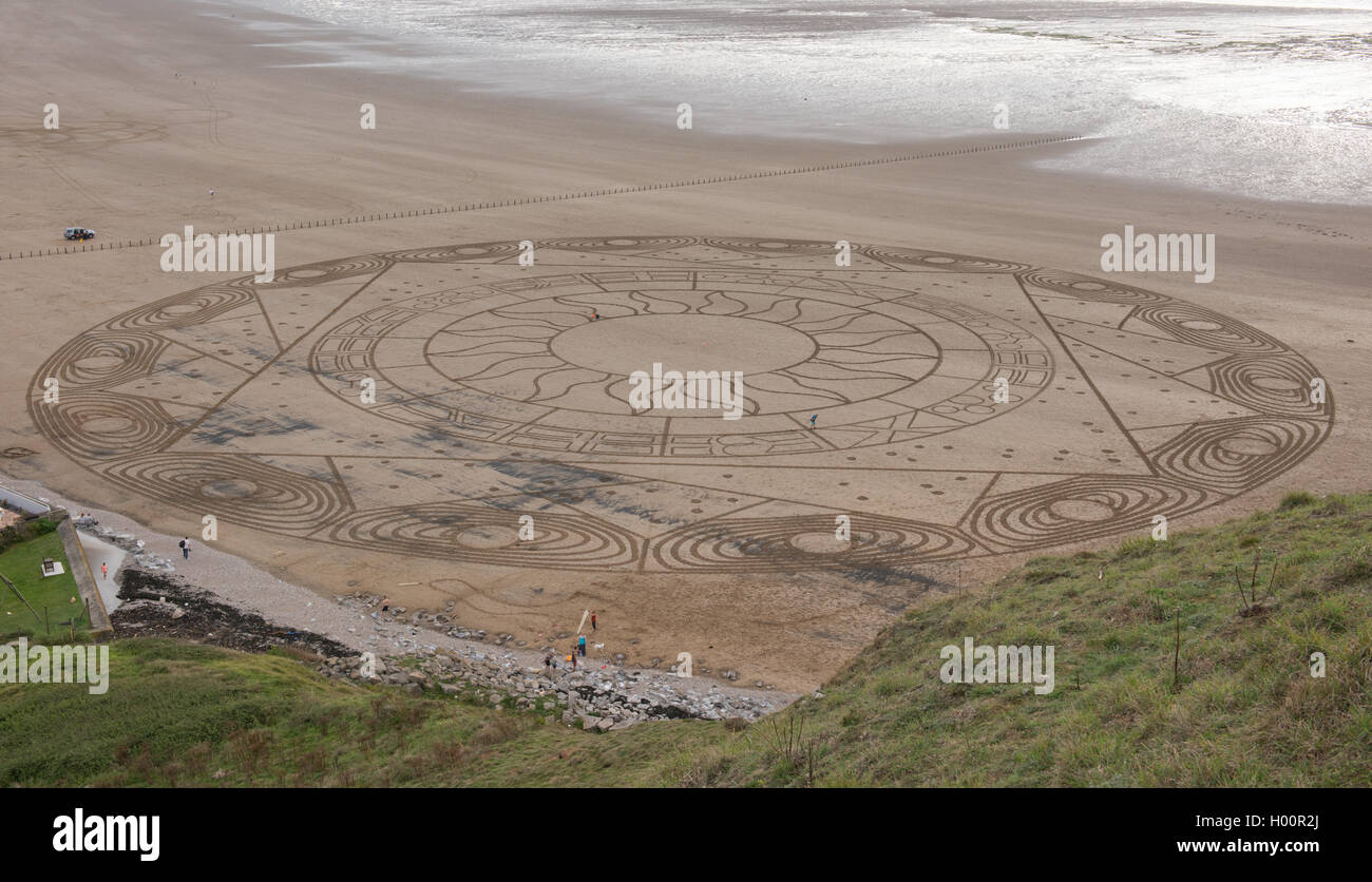The Ring of Anhur Sand Art by International Snow and Sand Artist Simon ...