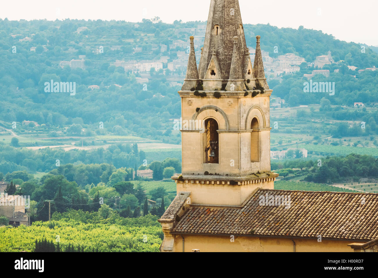 Medieval Beautiful Parish Church In Bonnieux Village, Provence, France ...