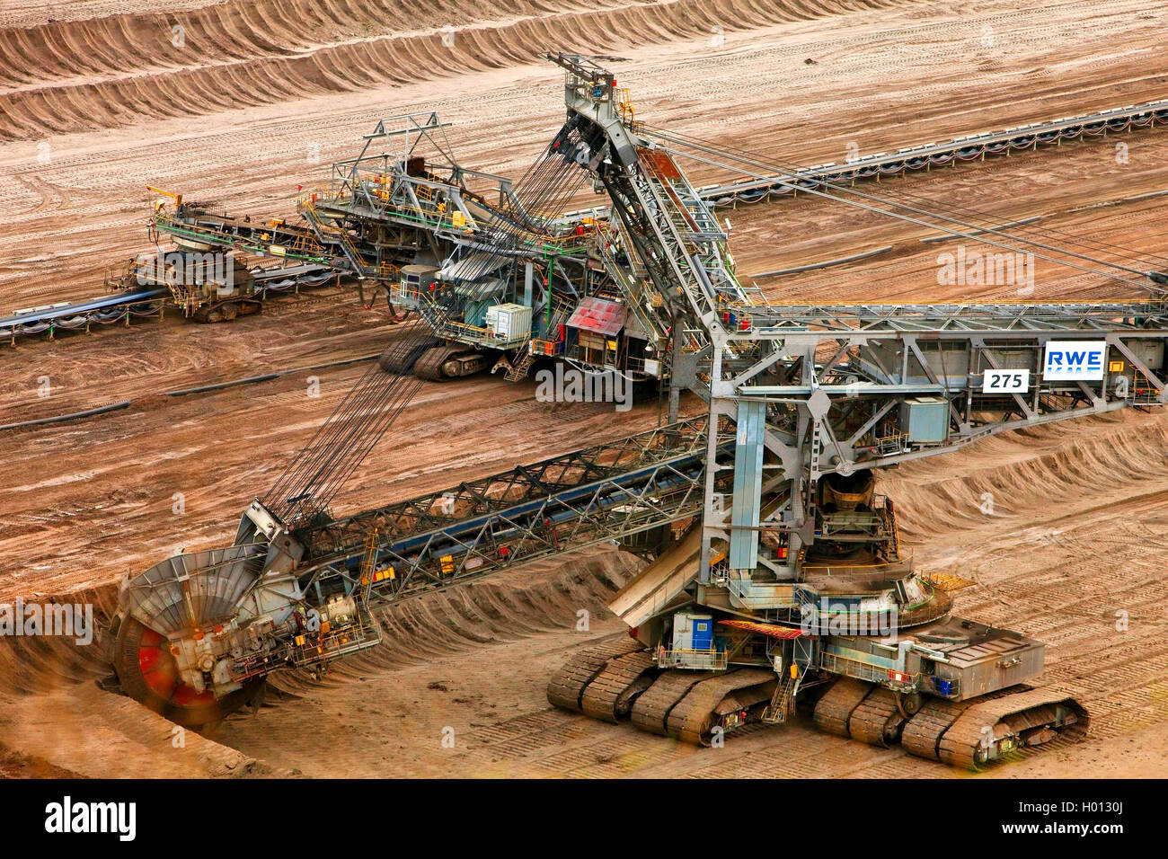 bucket wheel excavator of Inden brown coal surface mining, Germany ...