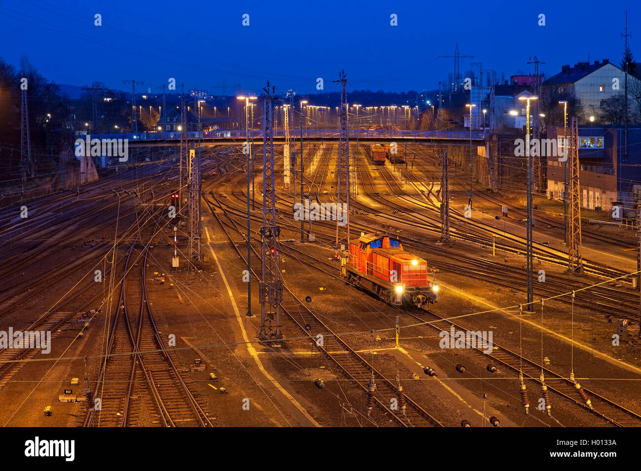 Railroad switch yard hi-res stock photography and images - Alamy