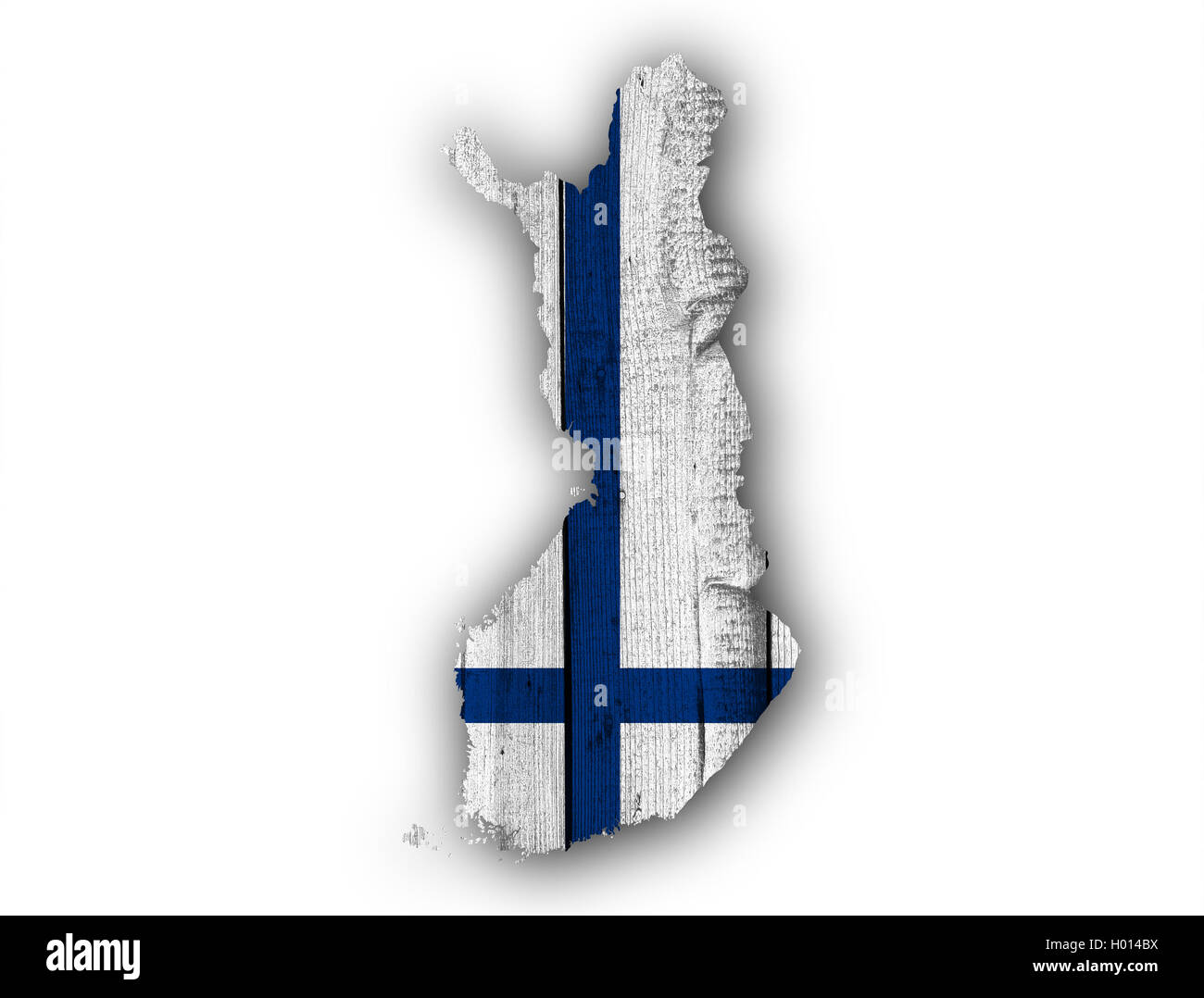 Map and flag of Finland Stock Photo - Alamy
